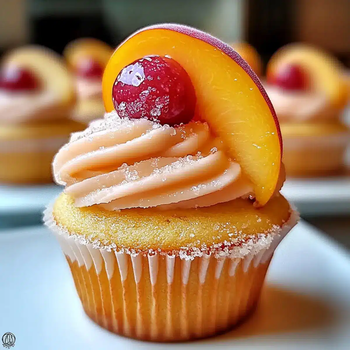 Peach Bellini Cupcakes: Sweet Summer Bliss in Every Bite – ALFREDO RECIPES