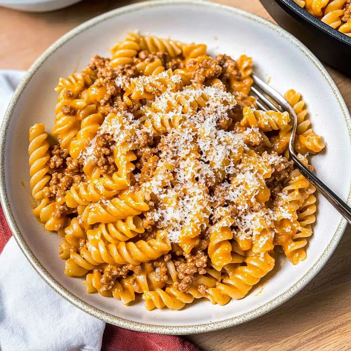 Creamy Ground Beef Pasta: Comfort Food in a Flash – ALFREDO RECIPES