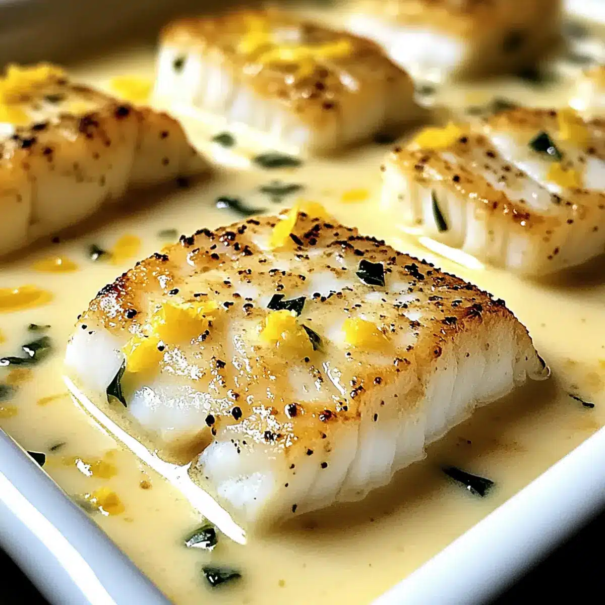 Baked Cod in Coconut Lemon Cream Sauce for a Tropical Escape – ALFREDO ...