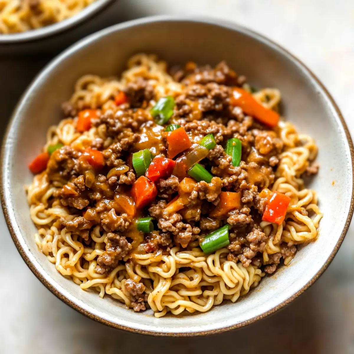Savory Beef Ramen Noodles with Creamy Peanut Sauce Delight – ALFREDO ...