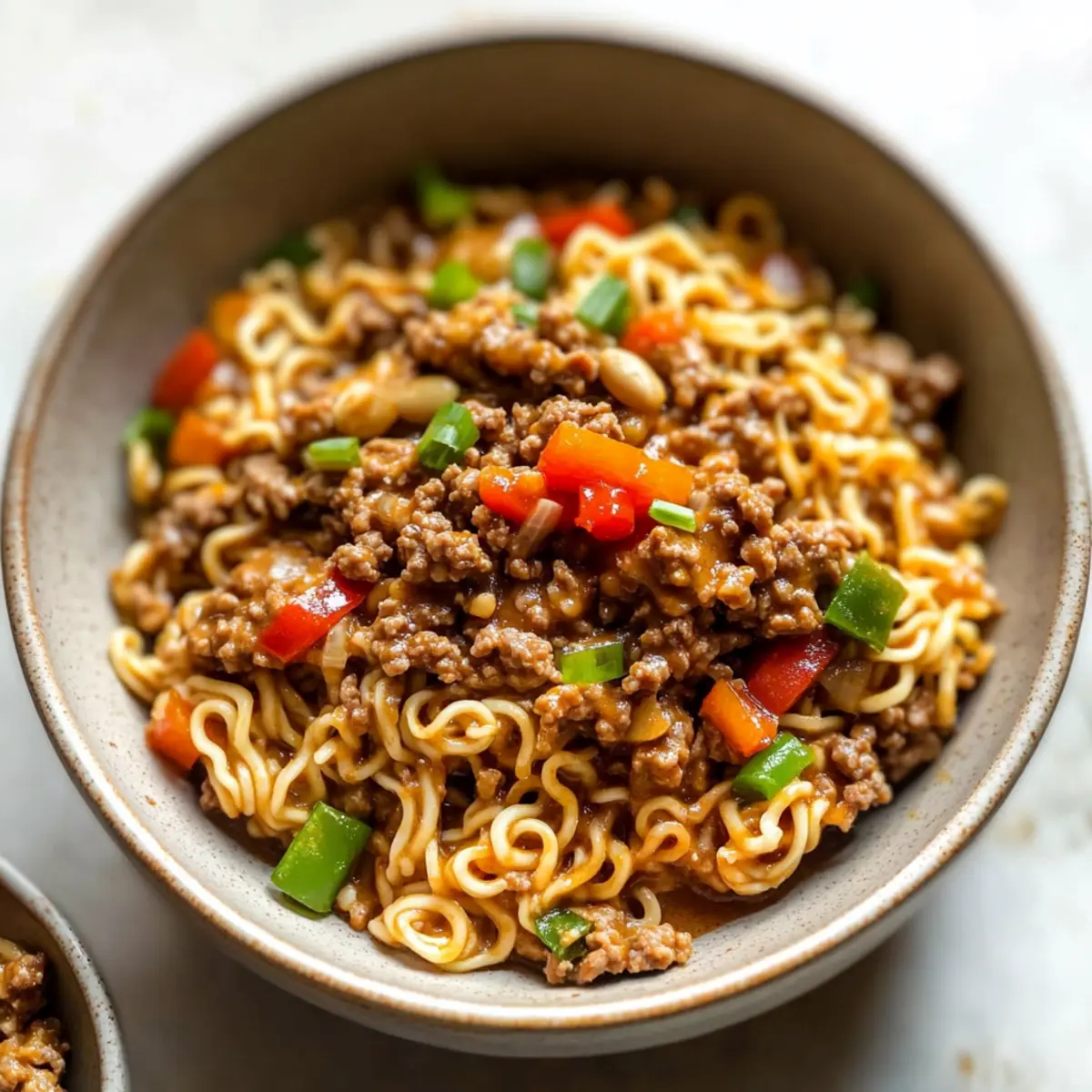 Savory Beef Ramen Noodles with Creamy Peanut Sauce Delight – ALFREDO ...